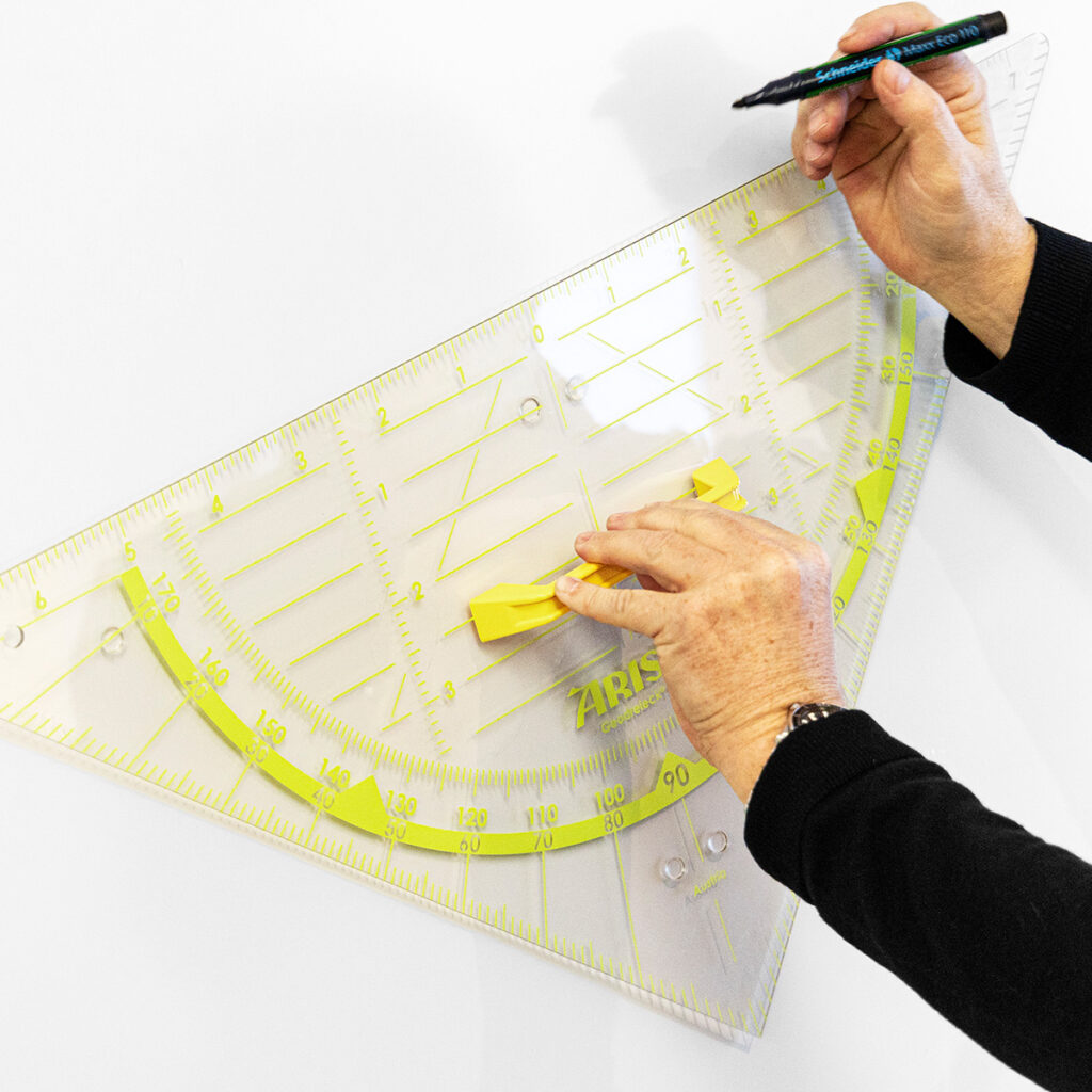 Wandtafel Geodreieck® 80 cm - ARISTO